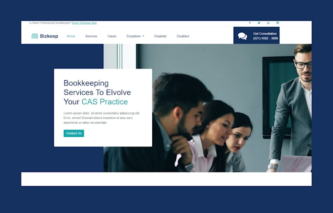 Create html website design, psd to html, bootstrap website by Anas_frontends | Fiverr