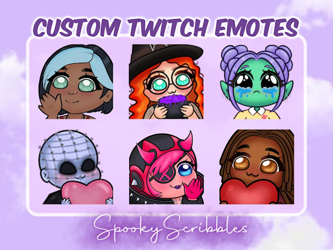 Create a custom twitch emote for you by Christinajade88 | Fiverr