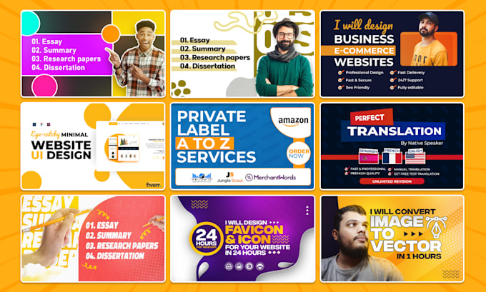 Design stunning fiverr gig image, thumbnail, cover photo by ...