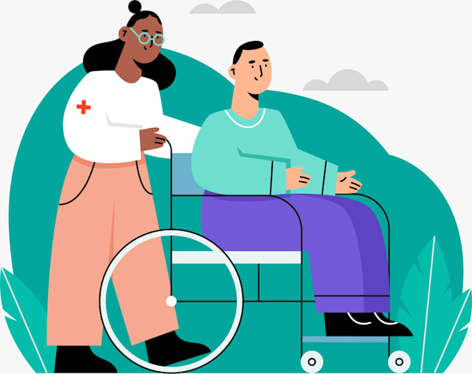 Design a 2d flat illustration for your website by Rajaarbaz281 | Fiverr