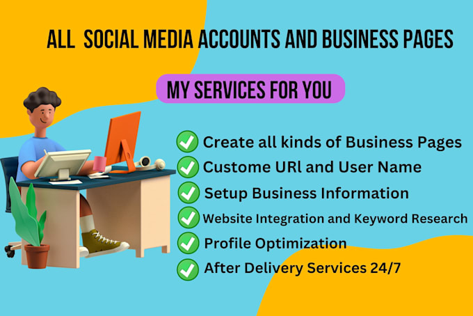 Create Setup All Social Media Accounts And Business Pages By Smmexpert