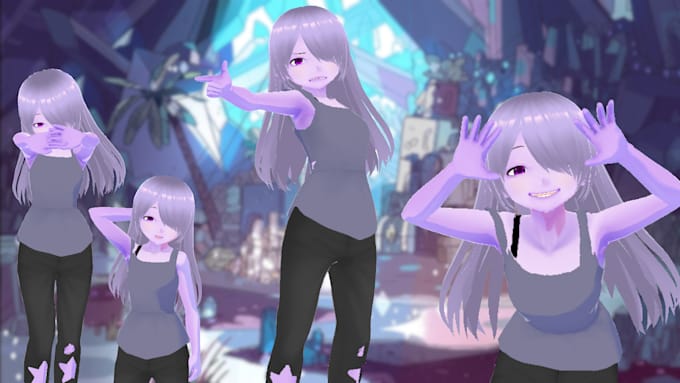 Create a basic custom vrchat avatar for you by Purplepiss | Fiverr
