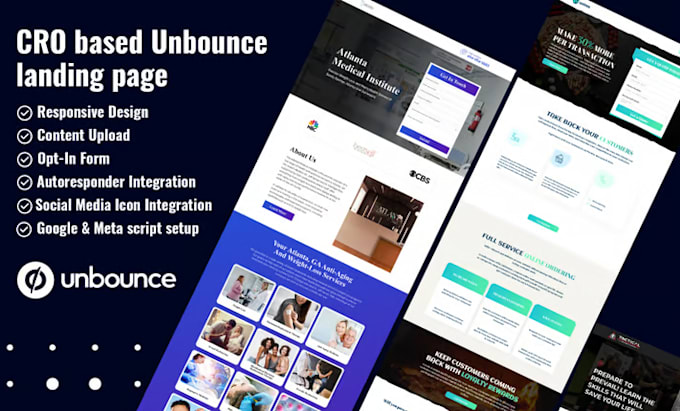 Create a high converting unbounce landing page by Anniedsignx | Fiverr