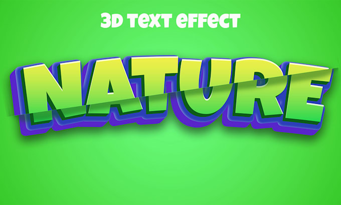 Create custom 3d text, 3d typography logo and word art by Meheditech | Fiverr