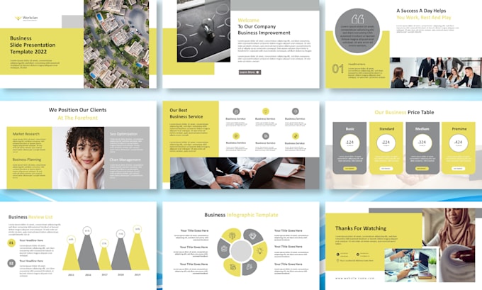 Make modern powerpoint presentation, pitch deck, google slide design by Ris74296 | Fiverr