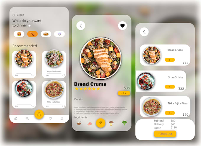 Design your ui ux design for your business by Hussain_arts | Fiverr