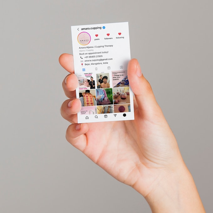 Create an ig business card with all in qr code by Nihalgraphics | Fiverr