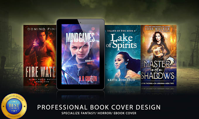 Design fantasy book cover, horror book cover ebook cover with in 6 ...