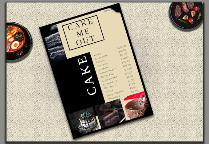 Design professional menu card, brochure by Shivamgautam505 | Fiverr