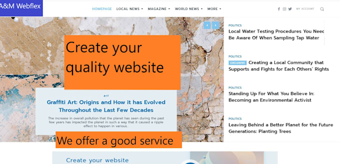 Make a quality website and logo by Am_fixit | Fiverr