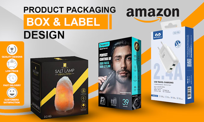 Do amazon packaging box and label design for your product by ...