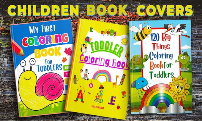 Design children book cover, coloring cover and stories cover in just 2 ...