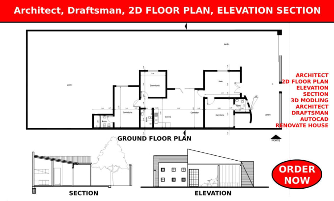 Expert architect and draftsman redrawing and autocad drafting by Civil ...