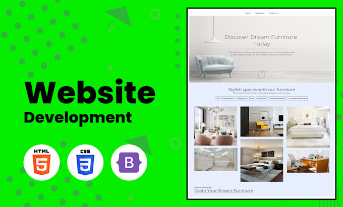 Create Professional Innovative Web Site Using Html Css And Boostrap By Devpathum Fiverr
