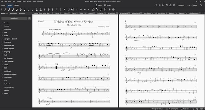 Create a practice tool in musescore for your ensemble by Timmarcum12 | Fiverr
