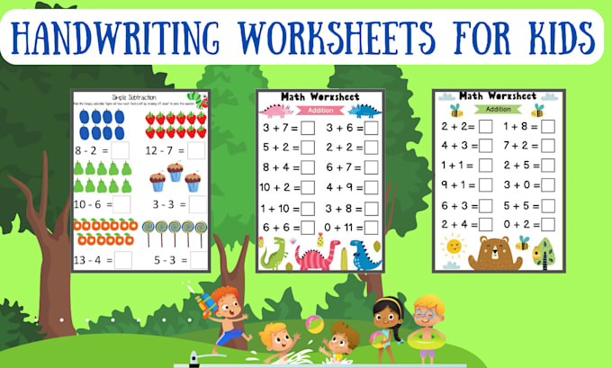 Design custom kids worksheets, activity book, coloring pages by ...