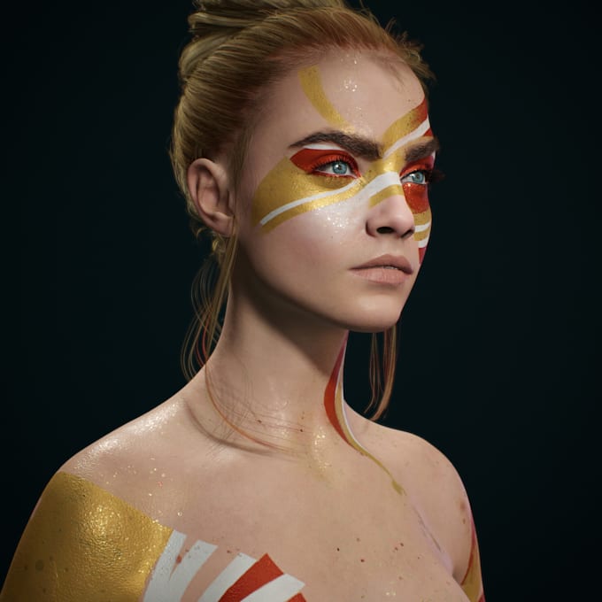 Create 3d cgi character with custom outfit, hairstyle, rig and ...