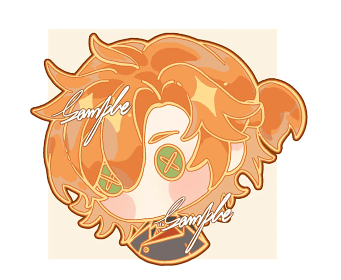 Draw a chibi button eyed character for you by Annie__l | Fiverr