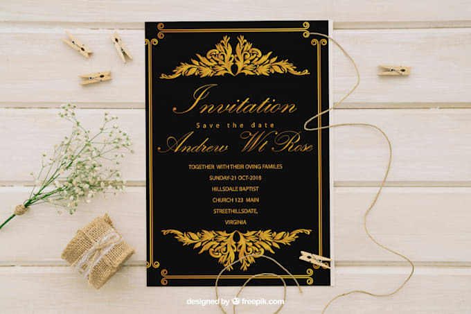 Design a beautifull invitation card design by Mytonkhatun | Fiverr