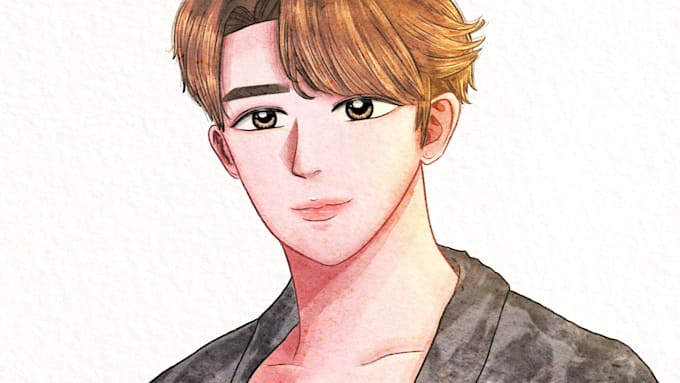 Draw manhwa style portrait of you or for fan art by Ivanaf321 | Fiverr