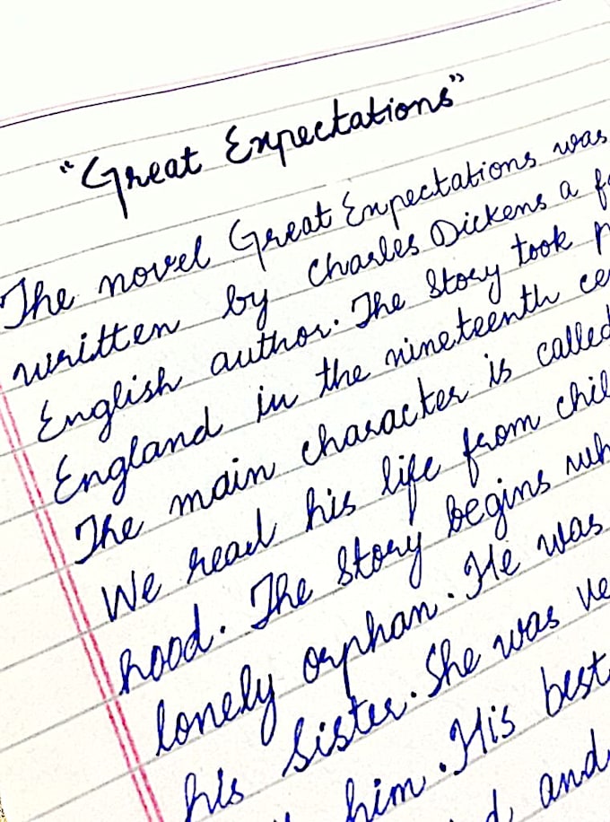 Write in beautiful cursive handwriting by Sahrish_mir7 | Fiverr