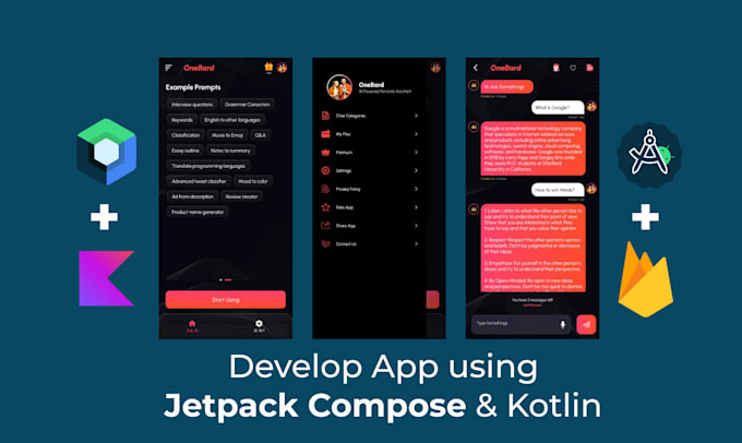 Jetpack Compose Application Using Kotlin By Cm Service Fiverr