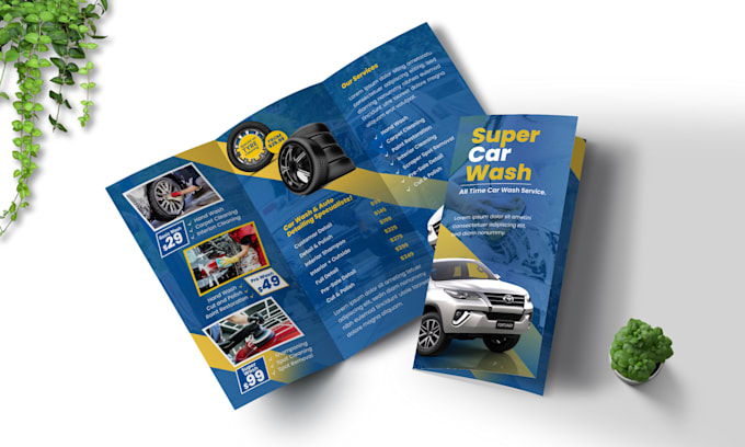 Design flyer, leaflet, bi fold, tri fold, multi page brochure, company ...
