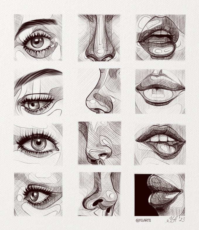 Develop landing page, implement api and draw a portrait by Awejuliia ...