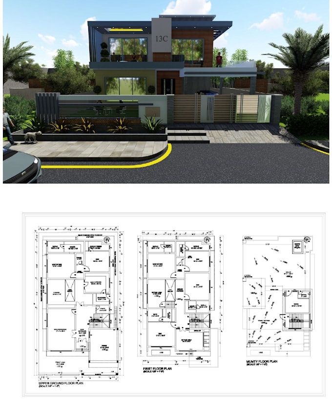 Draw professional autocad plans 2d and 3d by Pehsan_autocad | Fiverr
