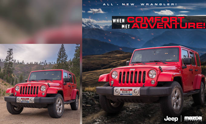 Do car jeep social media post design by Shania_graphics | Fiverr