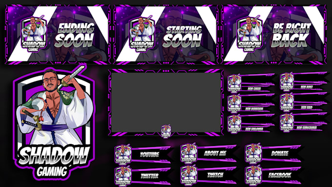 Design awesome twitch and kick logo,screens,overlays and panels by ...
