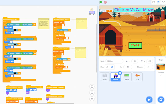 Create scratch games or give scratch lessons by Aayanaamir718 | Fiverr