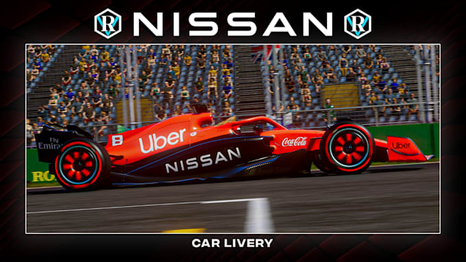 Create a custom f1 23 mod livery by R08racing | Fiverr