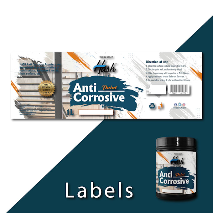 Creative labels design and graphic design by Minhan_udn | Fiverr