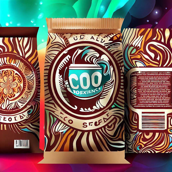Coffee bag, label, sticker and packaging design by Marthstevens2 | Fiverr