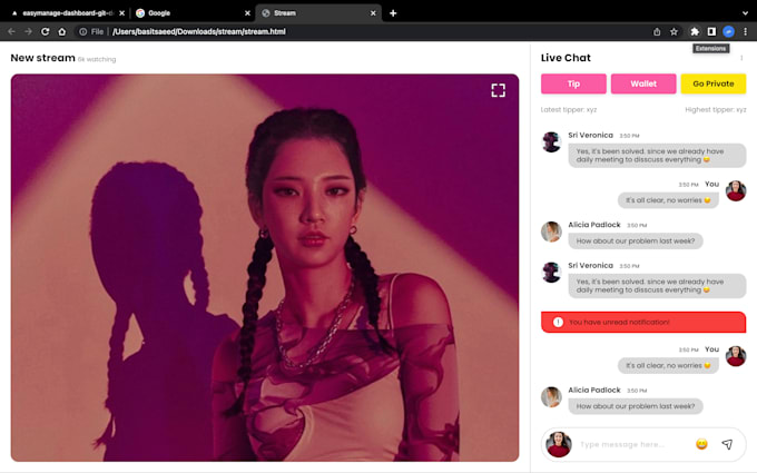 Create a complete webapp using react, node and typescript by Basitsaeed ...