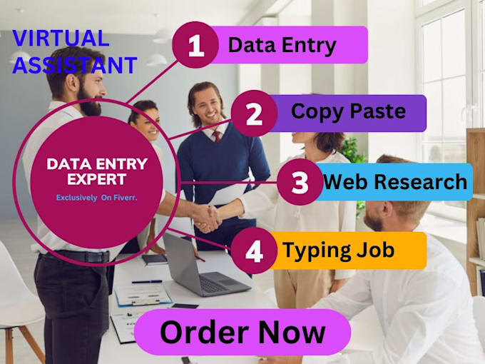 Be your virtual assistant for data entry, copy paste, typing by ...