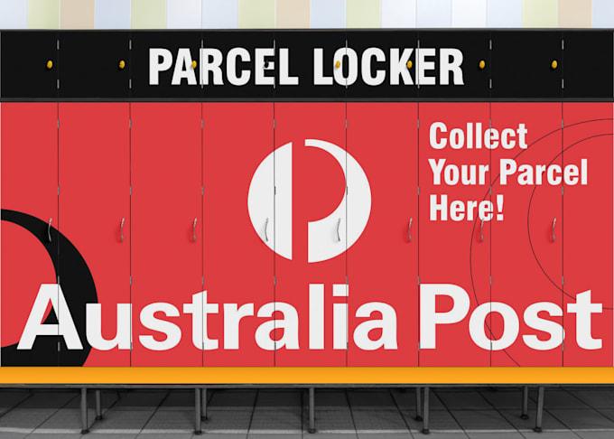 Parcel locker wrap design by Shafiqafridi | Fiverr