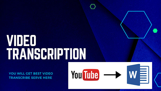 Transcribe and convert youtube video into text file by Anmolsahil490 | Fiverr