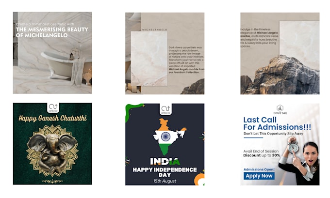 Design 50 creative social media posts by Jodha_32 | Fiverr