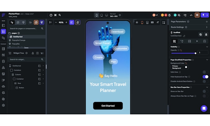 Flutterflow app backend, bubble api developer custom widget botpress ai chatbot by ...