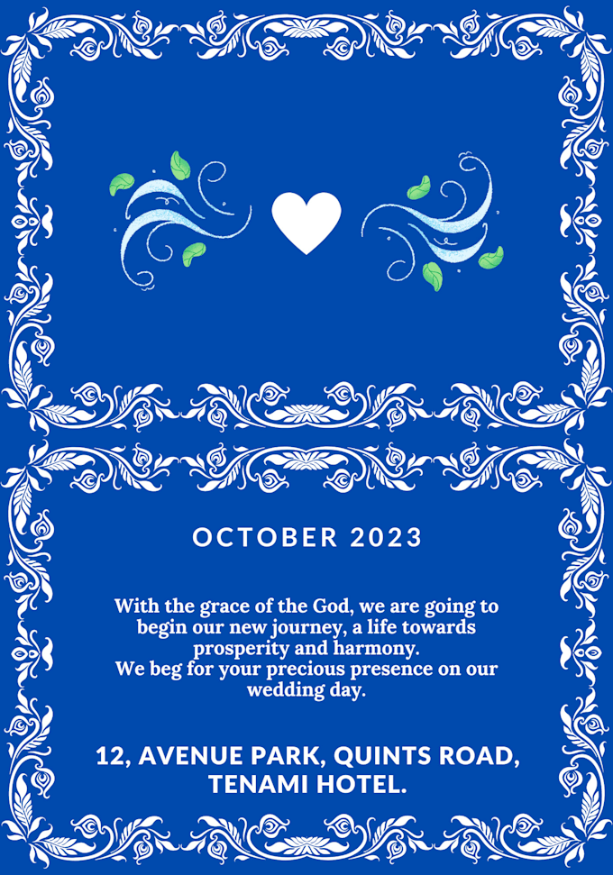 Design Lovely Wedding Cards By Ayushikushwaha0 Fiverr