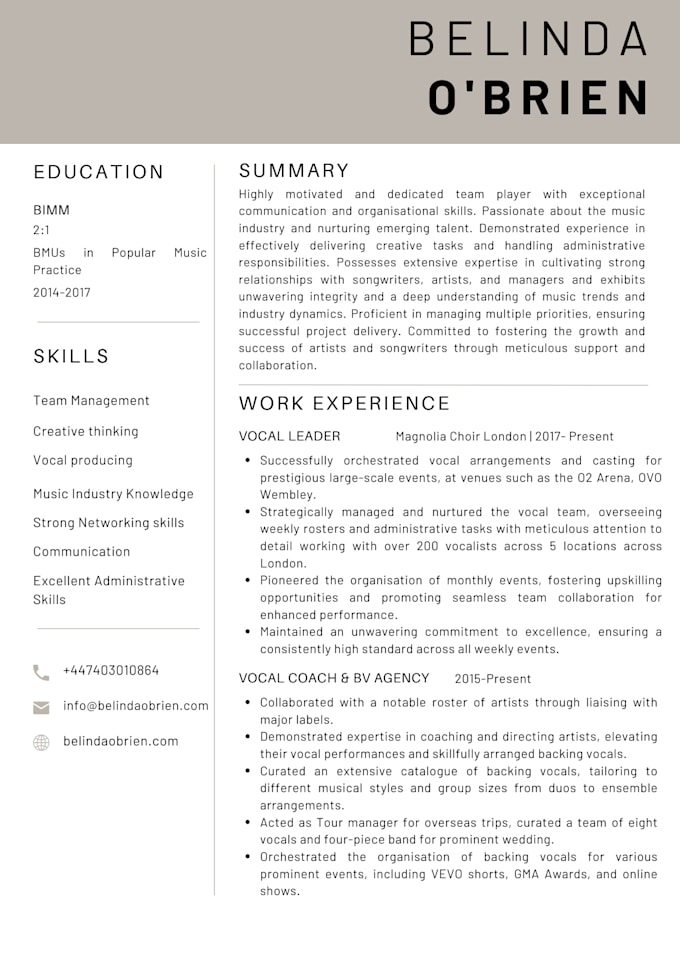 Edit write and elevate your cvs and cover letters by Tori_clarke | Fiverr