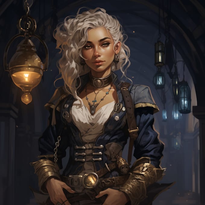 Do a stunning dnd character art illustration for you by Minkin4534 | Fiverr