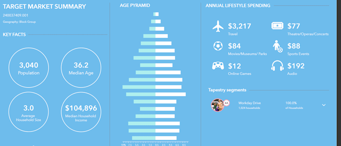 Compile and visualize community demographic and market data by Sshanhol ...