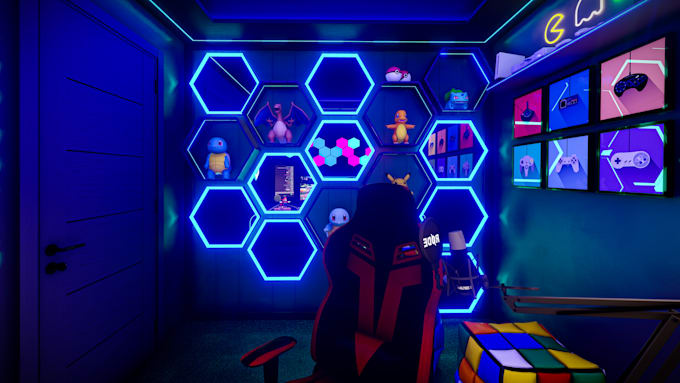 Gestalten sie ihr spielzimmer, ihren streaming-raum oder ihr heimbüro