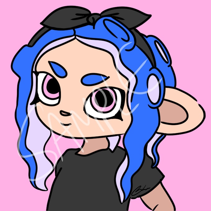 Draw a profile picture of your splatoon character by Hollywinterart ...