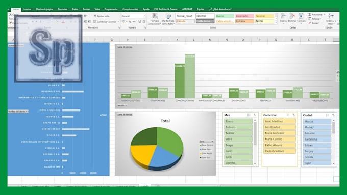 Personalized excel spreadsheet with formulas and graphs by G_isma | Fiverr