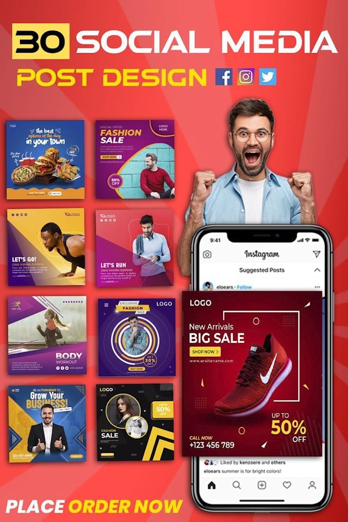 Design pro social media posts, ads canva templates for instagram and ...