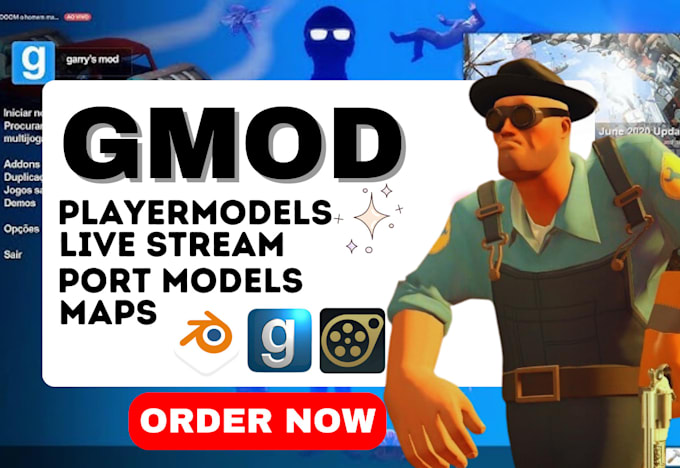Port Or Create Gmod Playermodel 3d Model For Gmod Garrys Mod Gmod Map